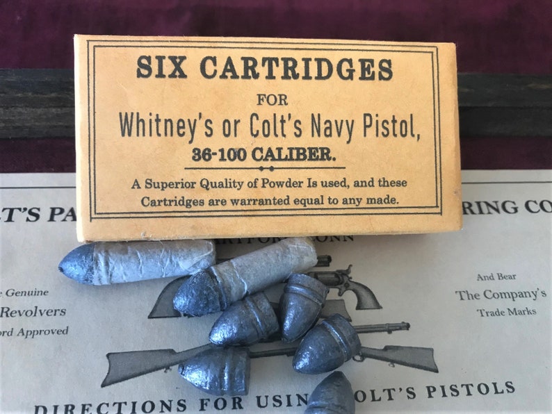 Paper Cartridge Box for Whitney & Colt Navy Pistols | Etsy