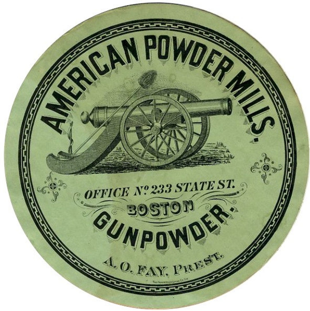 American Powder Mills Gunpowder Label - Etsy