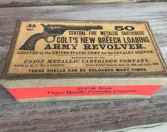 Colt Army Caliber .44 Paper Cartridge Box - Etsy