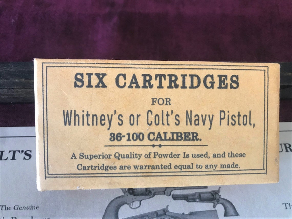 Paper Cartridge Box for Whitney & Colt Navy Pistols | Etsy