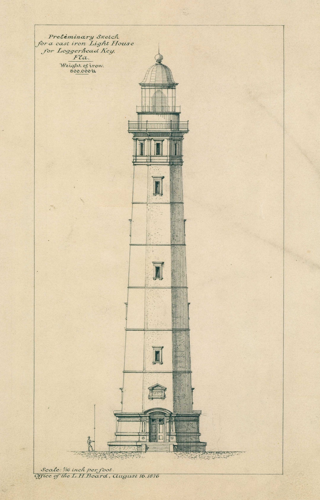 Loggerhead Key Lighthouse - Etsy