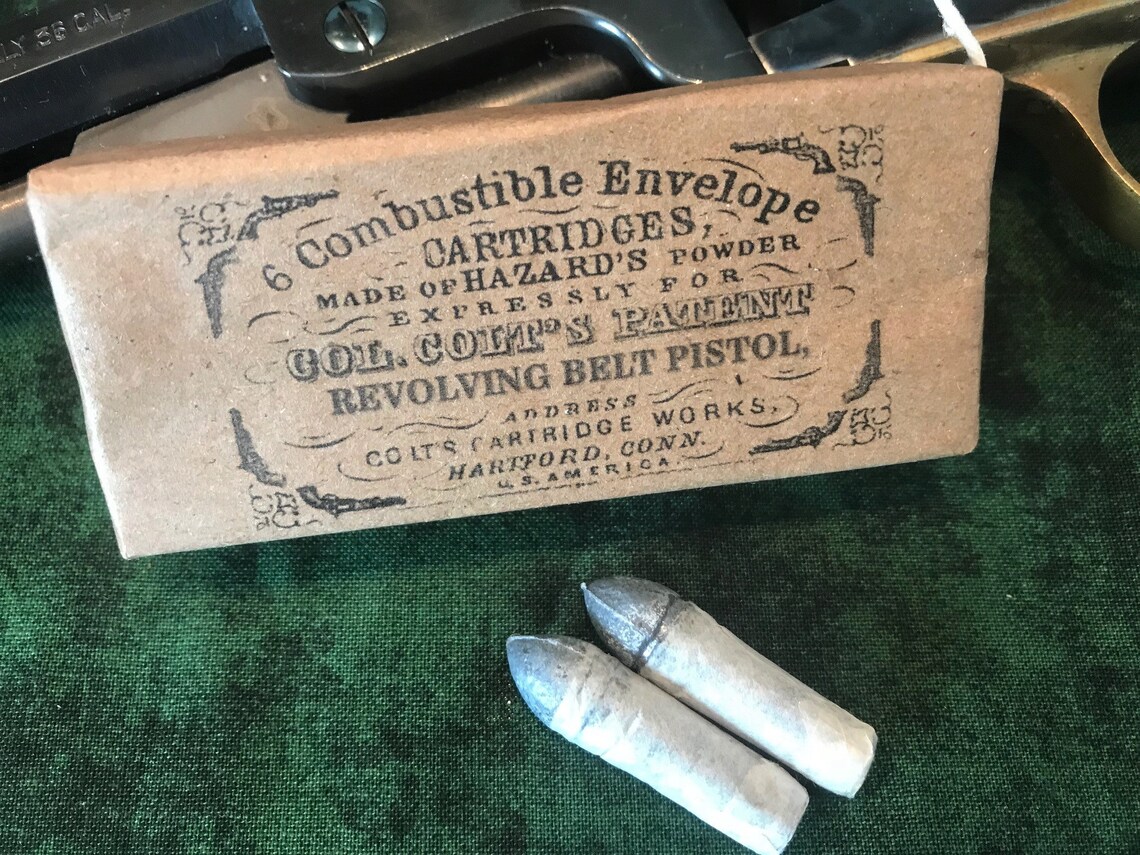 Colt Navy Caliber .36 Paper Cartridge Box - Etsy