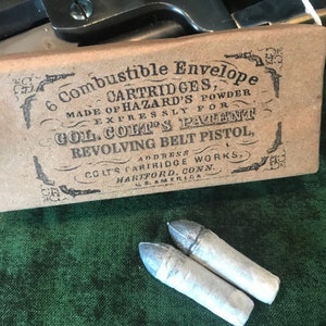Colt Navy Caliber .36 Paper Cartridge Box - Etsy