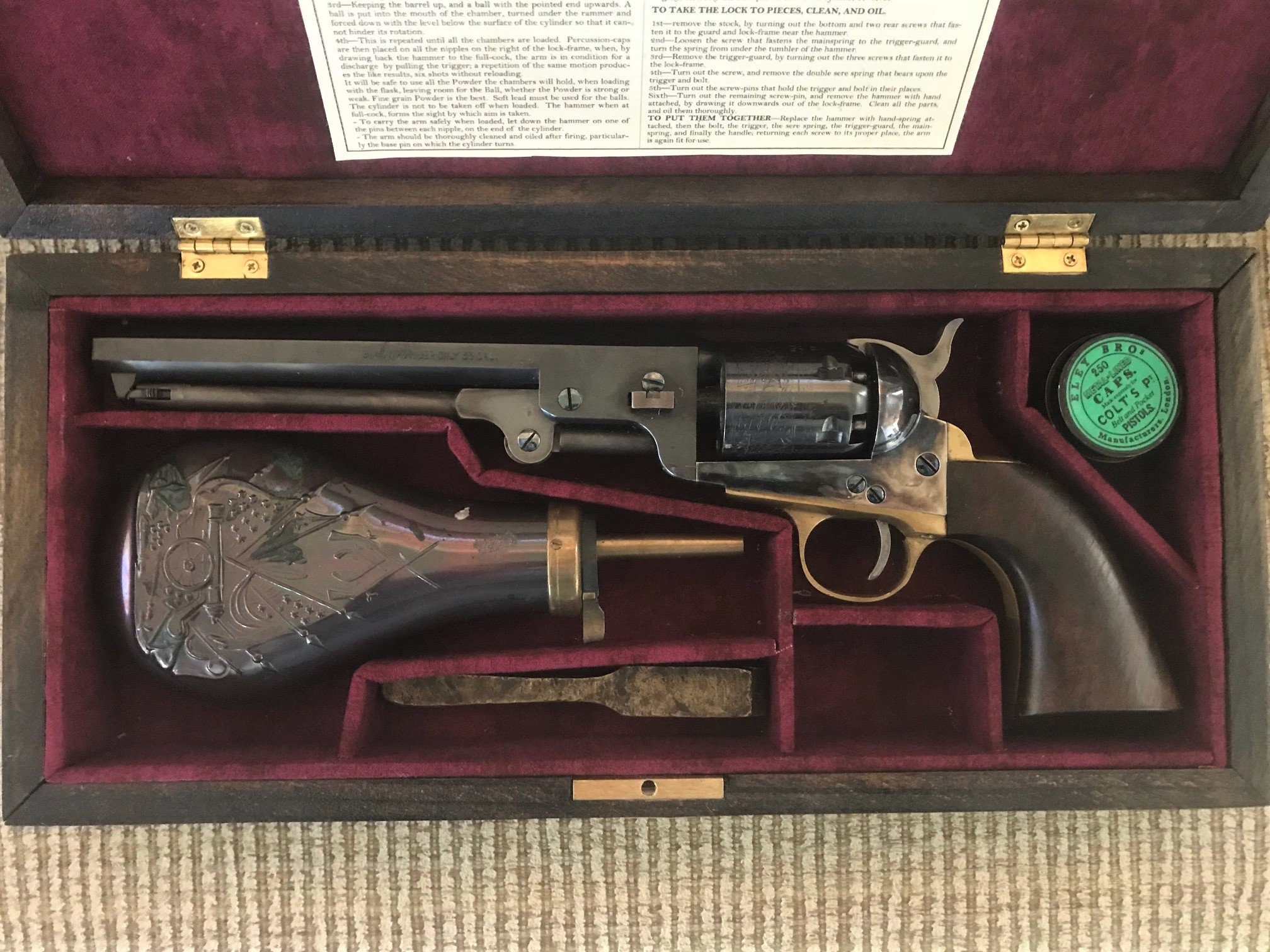 1851 Colt Navy Presentation Case | Etsy