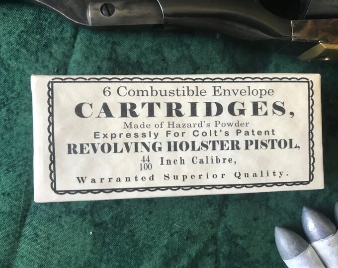Hazard's Powder (.44) Caliber Paper Cartridge Box for Holster Pistol - Etsy