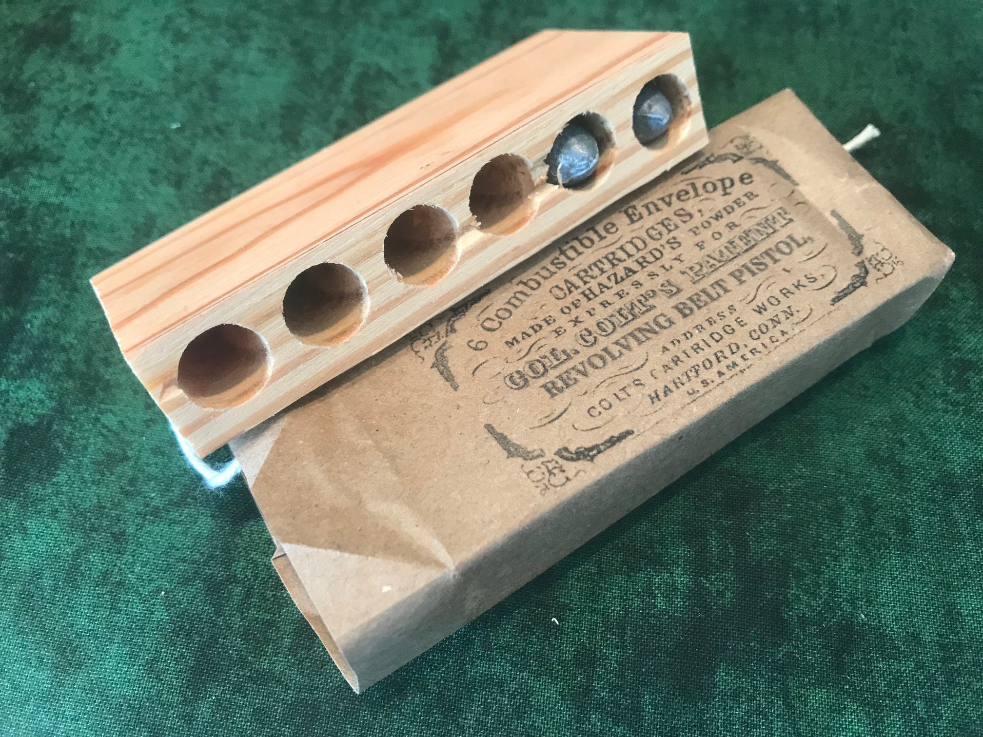 Colt Navy Caliber .36 Paper Cartridge Box - Etsy UK