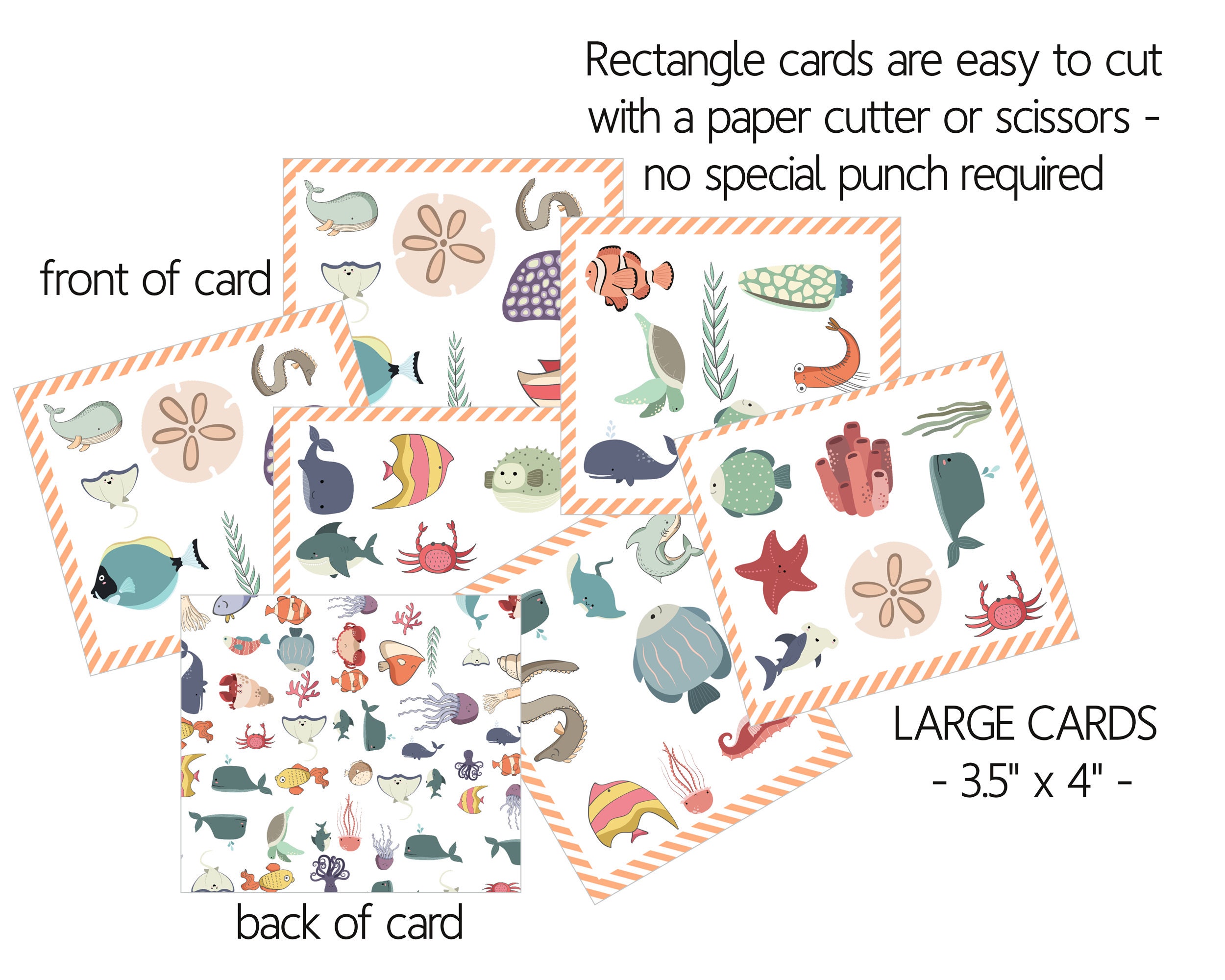 Ocean Printable Matching Game, Under the Sea Busy Bag PDF, Preschool ...