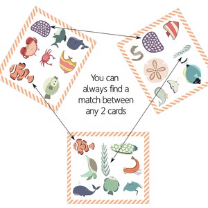 Ocean Printable Matching Game, Under the Sea Busy Bag PDF, Preschool ...
