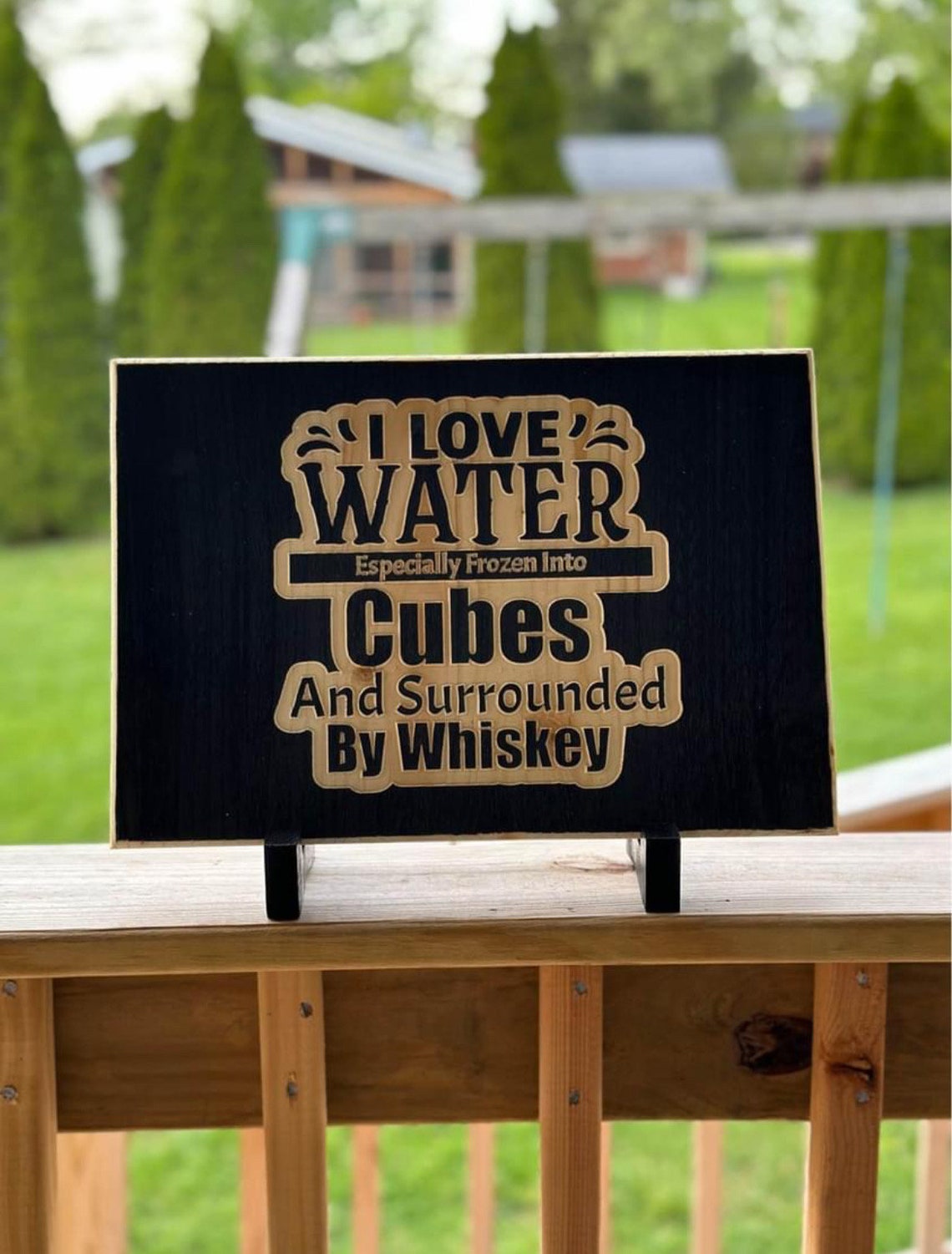 Engraved Wooden Flags and Signs. Pick You Design. All Are Finished With ...