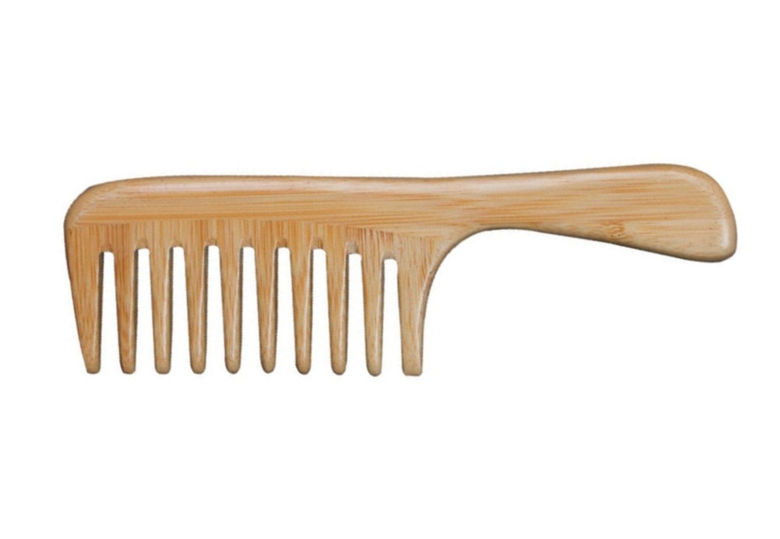 Personalized Bamboo Wood Comb Wide Tooth With Handle for Hair/beard ...