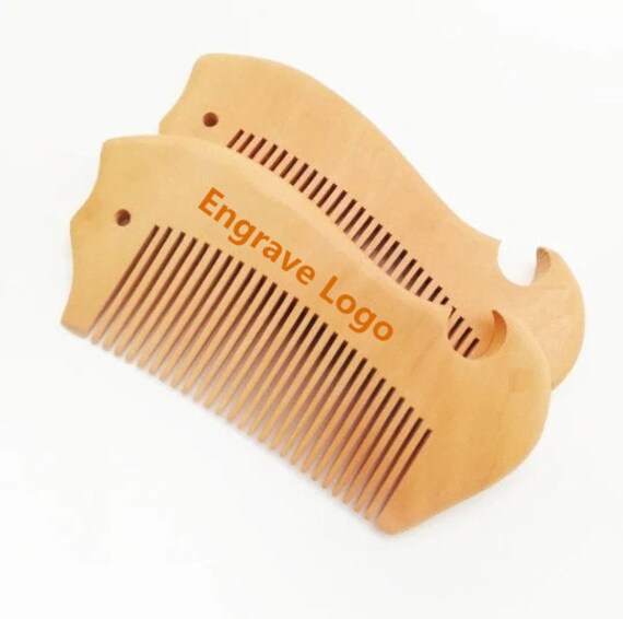 Customize Logo Combs-handmade Fish Shape Fine Tooth Wood Comb - Etsy