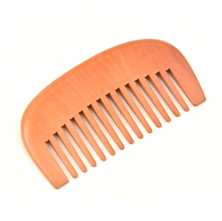 Customize Your Logo-wide Tooth Wood Comb Beard Comb Pocket - Etsy