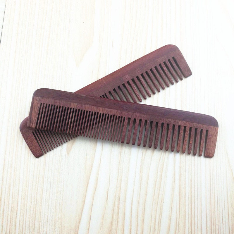 Customize Logo-handmade Red Wood Comb Red Beard Comb Pocket - Etsy