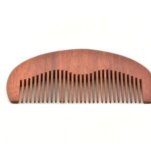 Customize Logo-handmade Red Fine Tooth Wood Comb Beard Care Comb Pocket ...