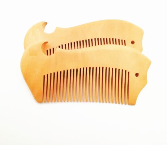 Customize Logo Combs-handmade Fish Shape Fine Tooth Wood Comb - Etsy
