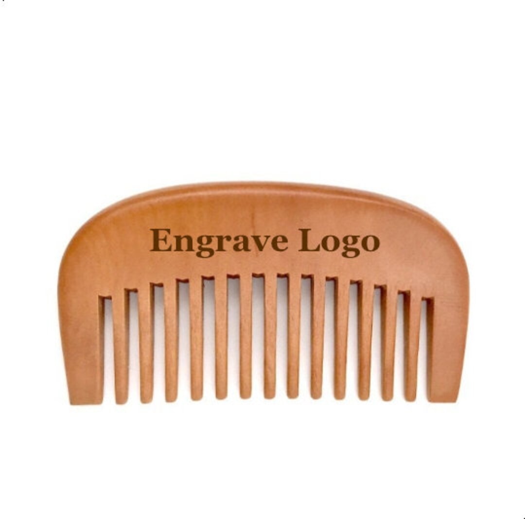Customize Your Logo-wide Tooth Wood Comb Beard Comb Pocket Size Comb ...