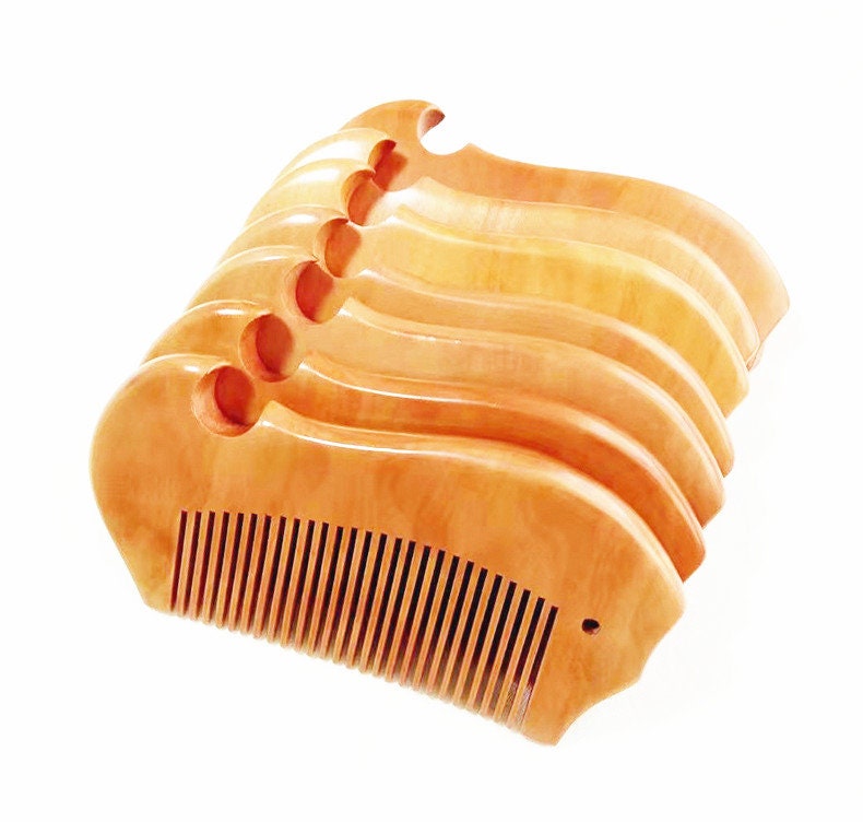 Customize Logo Combs-handmade Fish Shape Fine Tooth Wood Comb - Etsy