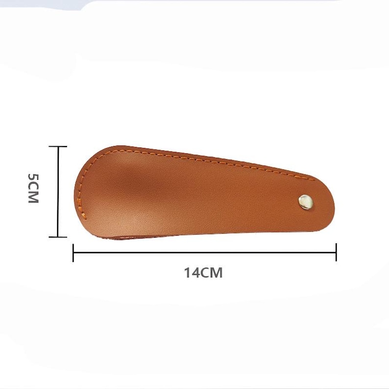 Personalized Logo Stainless Steel Shoe Horn With Leather Case Shoehorns ...