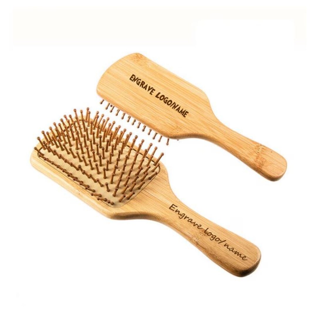 Personalized Customize Logo-handmade Bamboo Wood Brush for Hair/beard ...