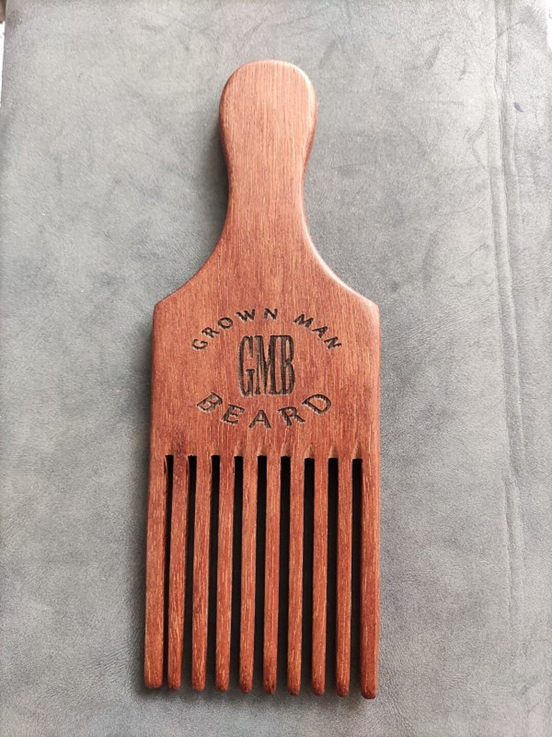 Personalized Customize Logo-handmade Red Wooden Comb Wide Tooth Comb ...
