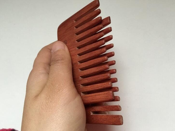 Customize Your Logo-handmade Wide Tooth Wood Comb Beard Care - Etsy