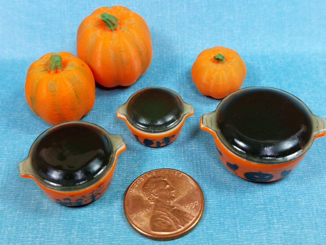 Pyrex Inspired Halloween Spooktacular Bakeware This is a 1:12 - Etsy