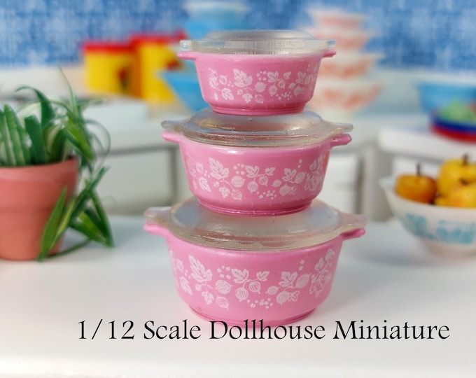 Pyrex Pink Gooseberry Cinderella Mixing Bowl Set - Etsy