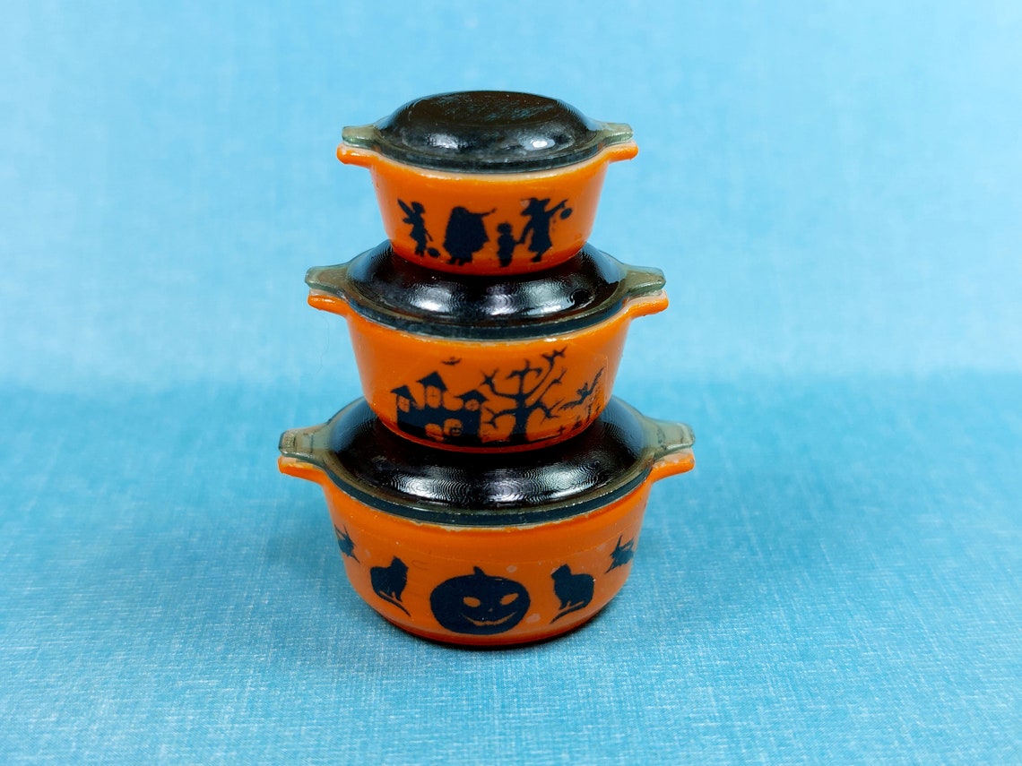 Pyrex Inspired Halloween Spooktacular Bakeware This is a 1:12 - Etsy
