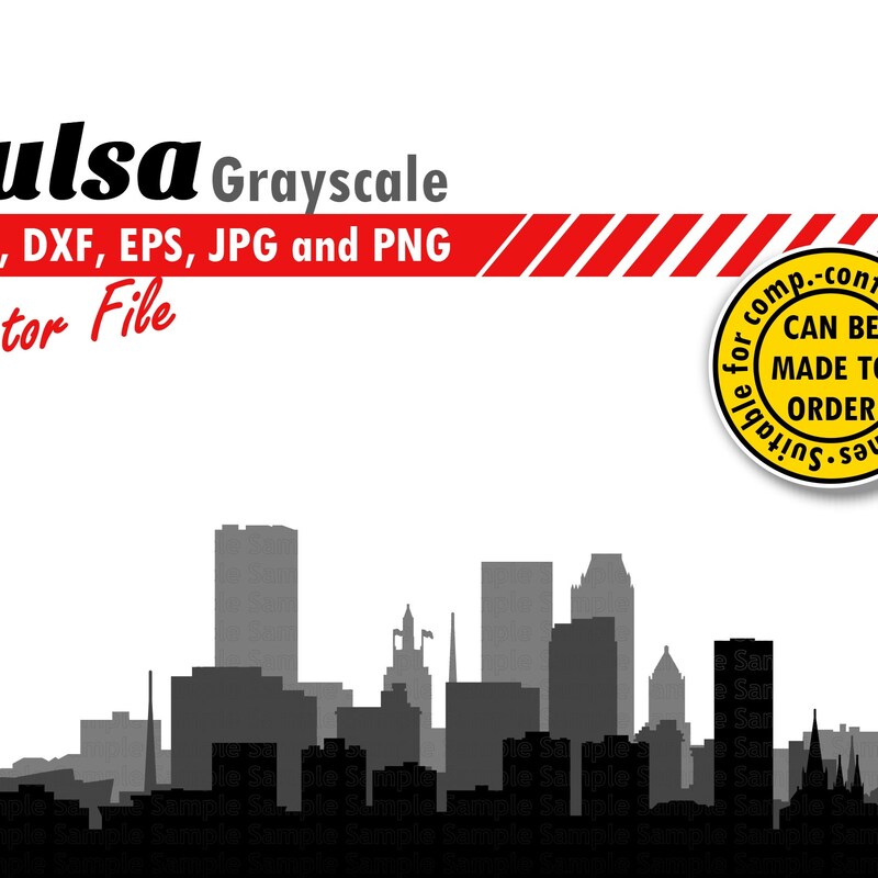 Tulsa Skyline - Etsy