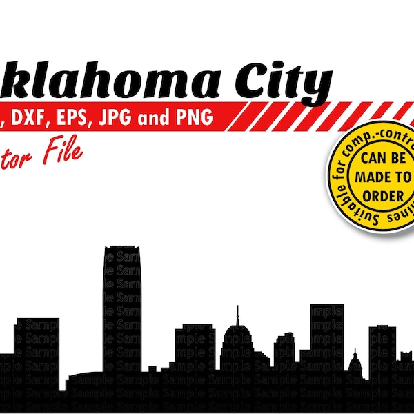 Oklahoma City Skyline Svg - Etsy