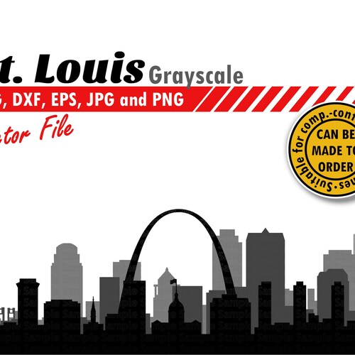 St Louis Skyline Silhouette. Svg Png Eps Dxf Cut Files. - Etsy