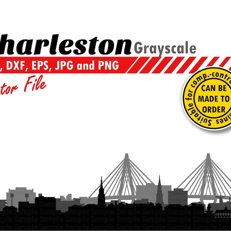 Charleston Skyline - Etsy