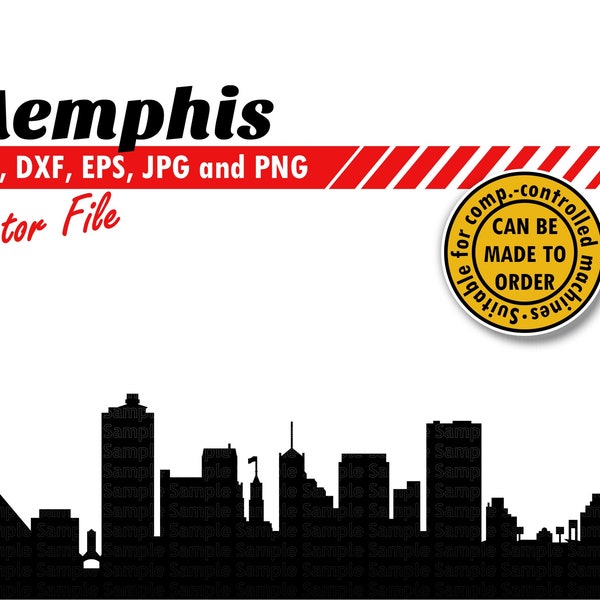 Memphis Skyline - Etsy