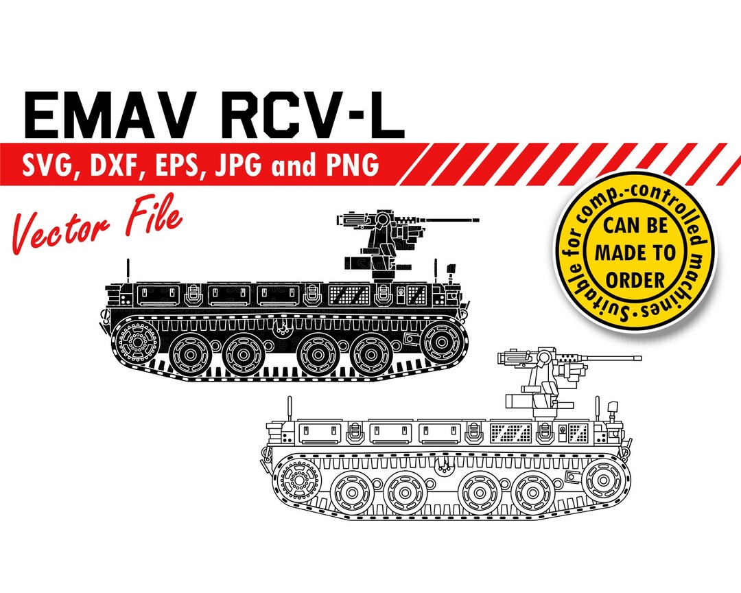EMAV RCV-L Svg Dxf Eps Jpg Png. Scout Robot Electric - Etsy