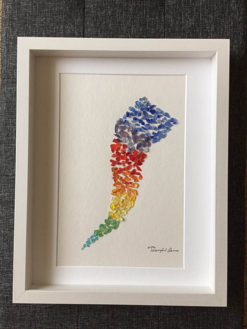 Abstract Sea Glass Art - Etsy