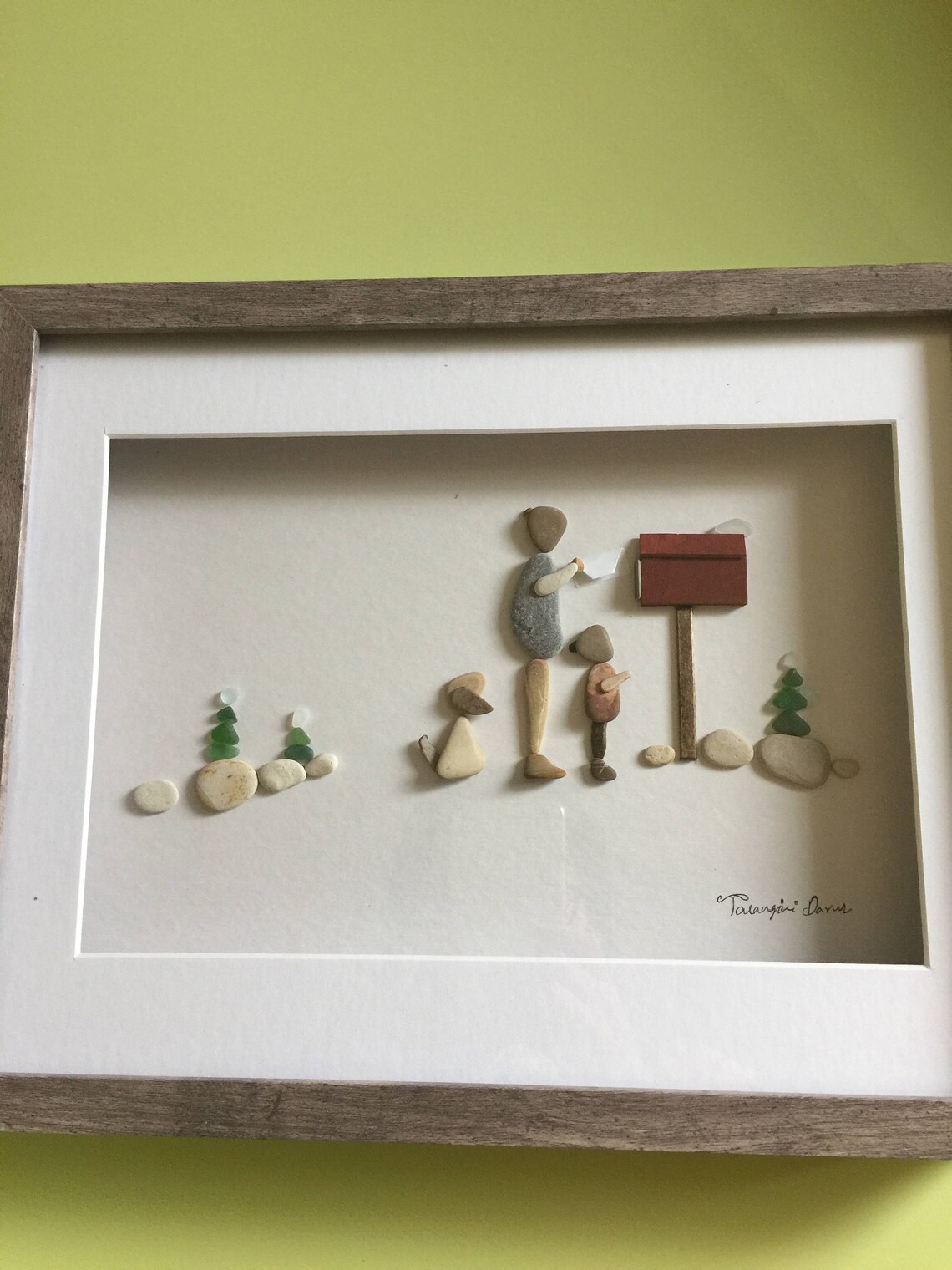 Christmas Pebble Art - Etsy UK