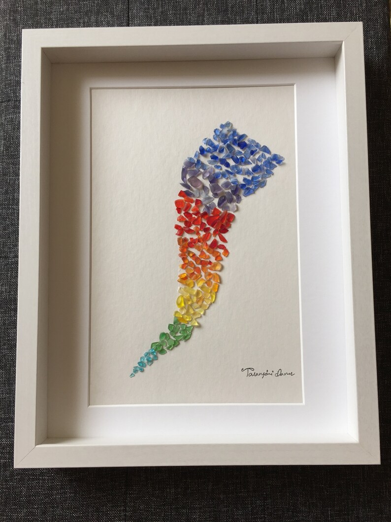 Abstract Sea Glass Art - Etsy