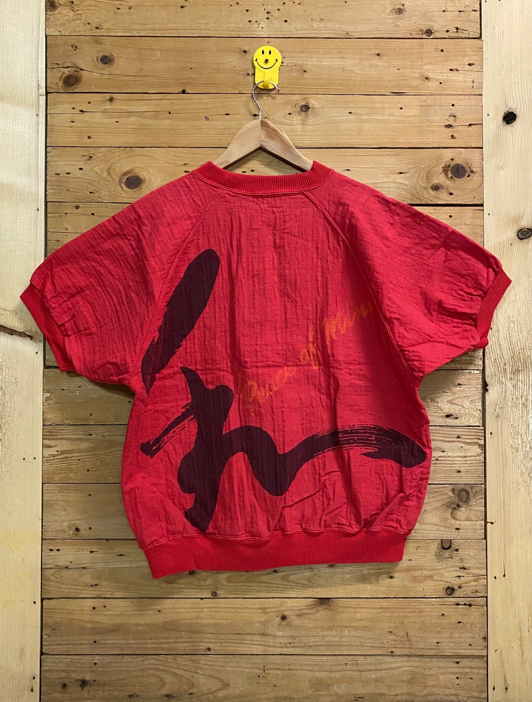 Vintage PAO MEN Japanese Art Printed Short Sleeve Sweatshirt Size M - Etsy