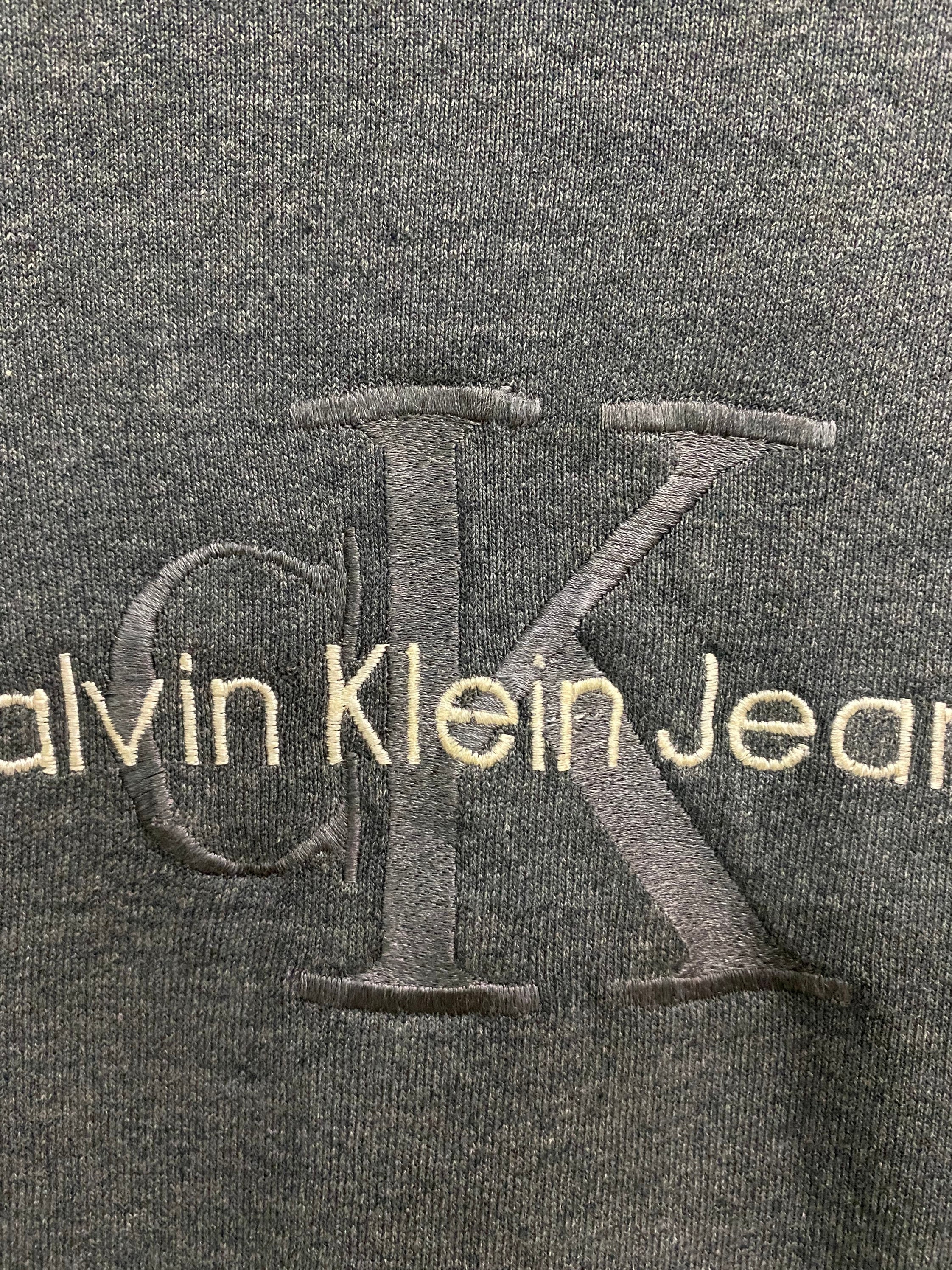 Vintage 80s CALVIN KLEIN Embroidery Spellout Crewneck - Etsy