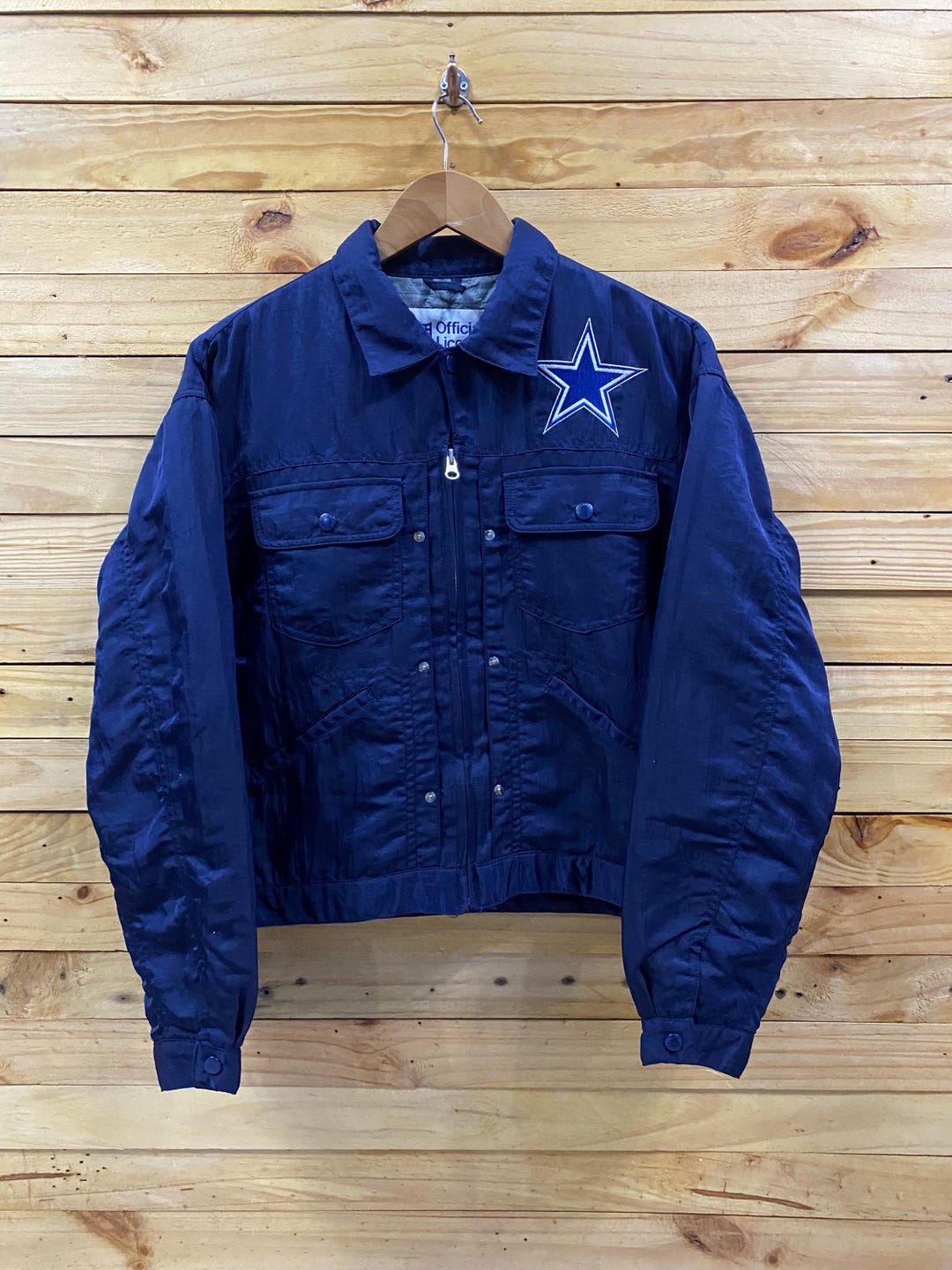 Vintage NFL Dallas Cowboys Nylon Zipper Jacket Size M - Etsy