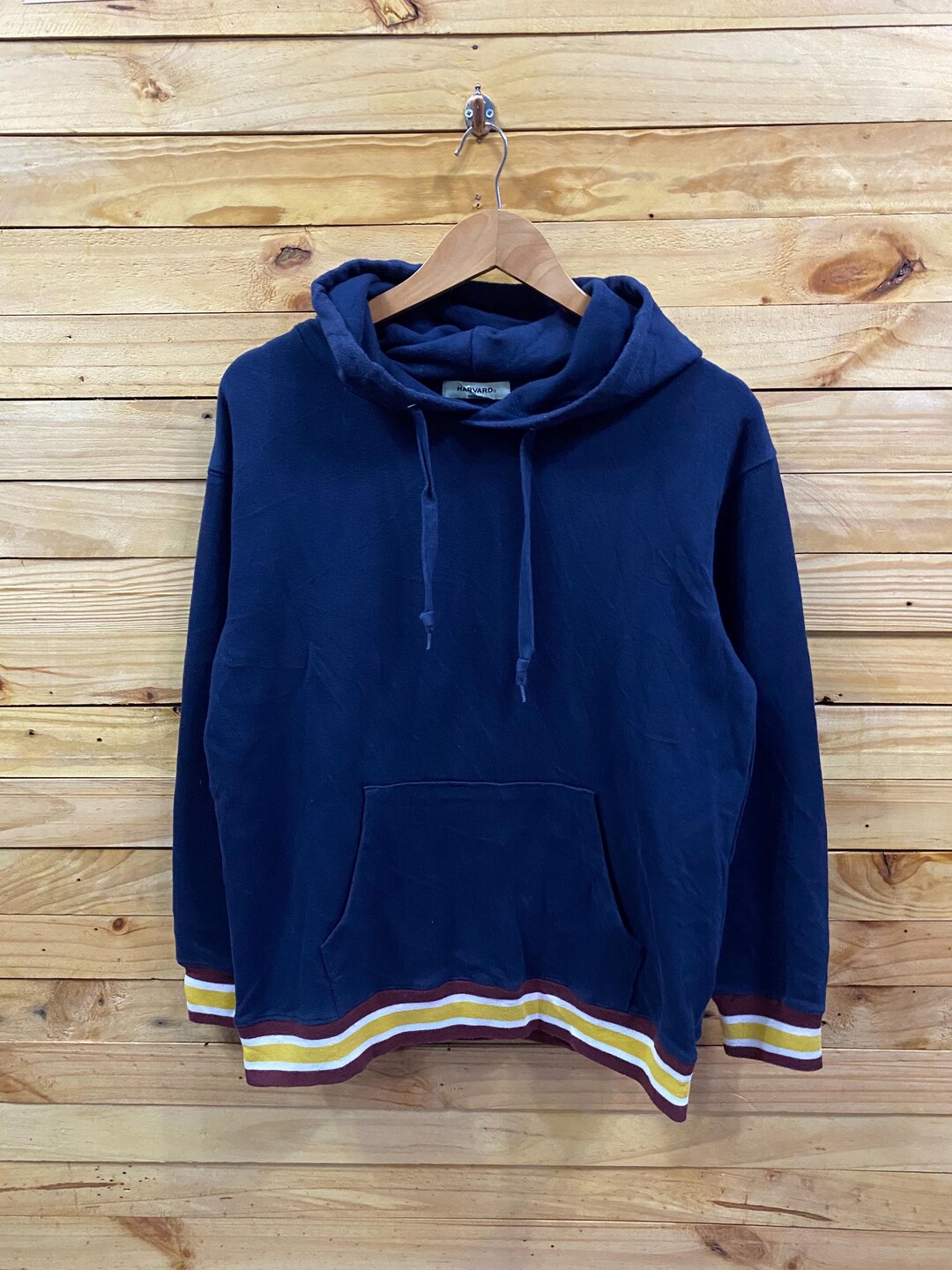 Vintage Harvard Plain Ringger Hoodie Sweatshirt Size M - Etsy