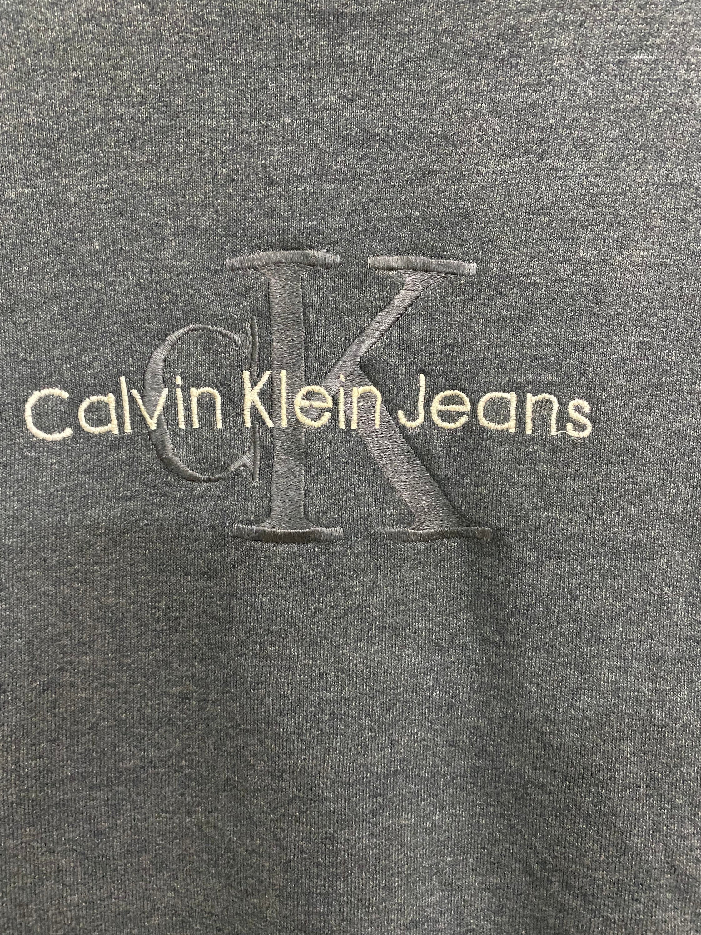 Vintage 80s CALVIN KLEIN Embroidery Spellout Crewneck - Etsy