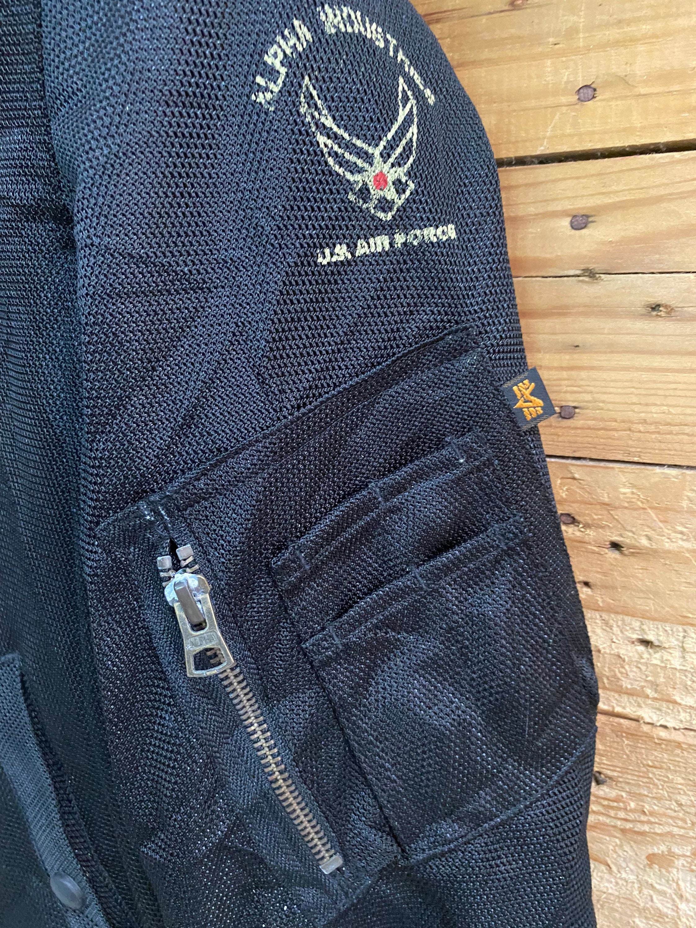 Vintage Usaf ALPHA INDUSTRIES Flight Jacket Size L Fits M - Etsy