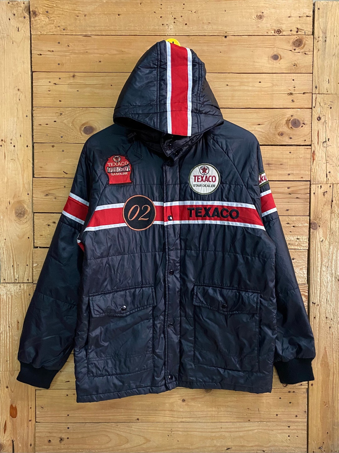 Vintage TEXACO Oil Racing Jacket Size M - Etsy