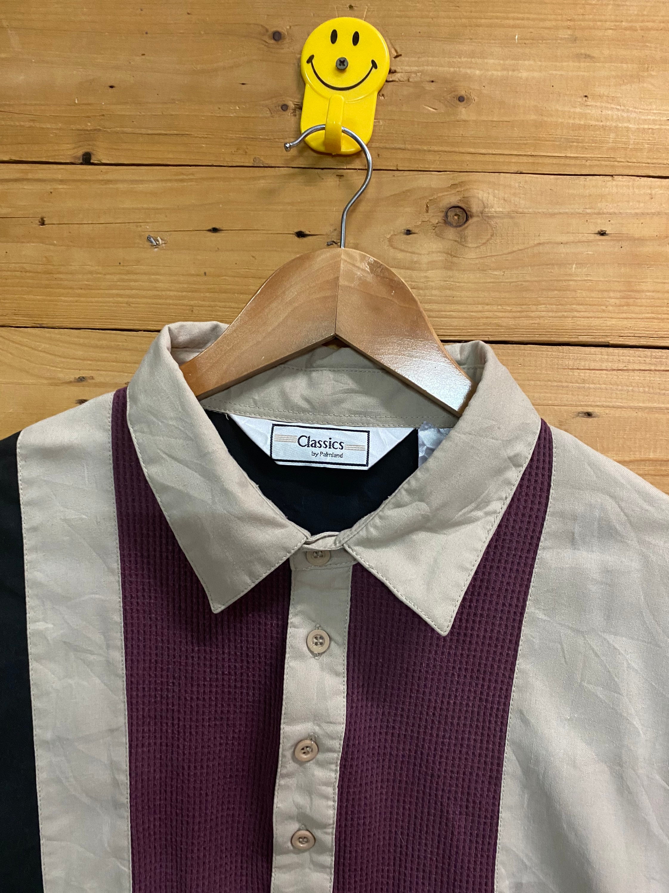 Vintage CLASSICS by Palmland Colorblock Light Collared Sweatshirt Size ...