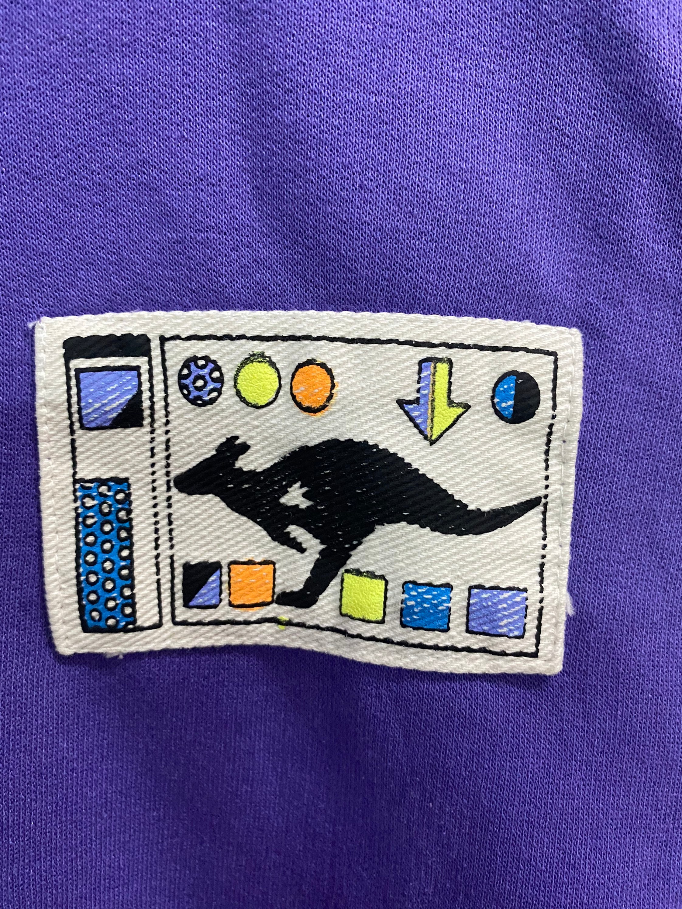 Vintage 80s KANGAROOS Colorblock Collared Sweatshirt Size L - Etsy UK