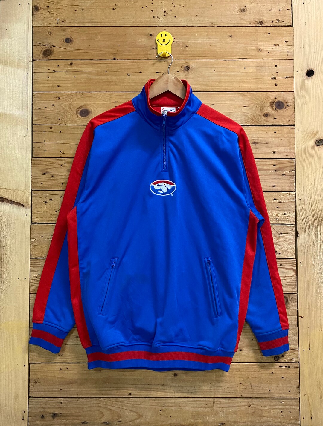 Vintage AFL Australia Half Zip Jacket - Embroidered Logo (size L) - Etsy