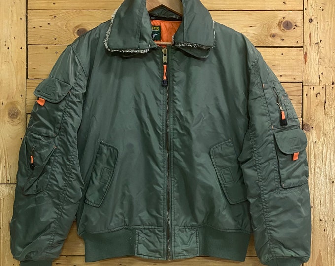 Vintage FIREFOX Military Bomber Styles Jacket Size L - Etsy