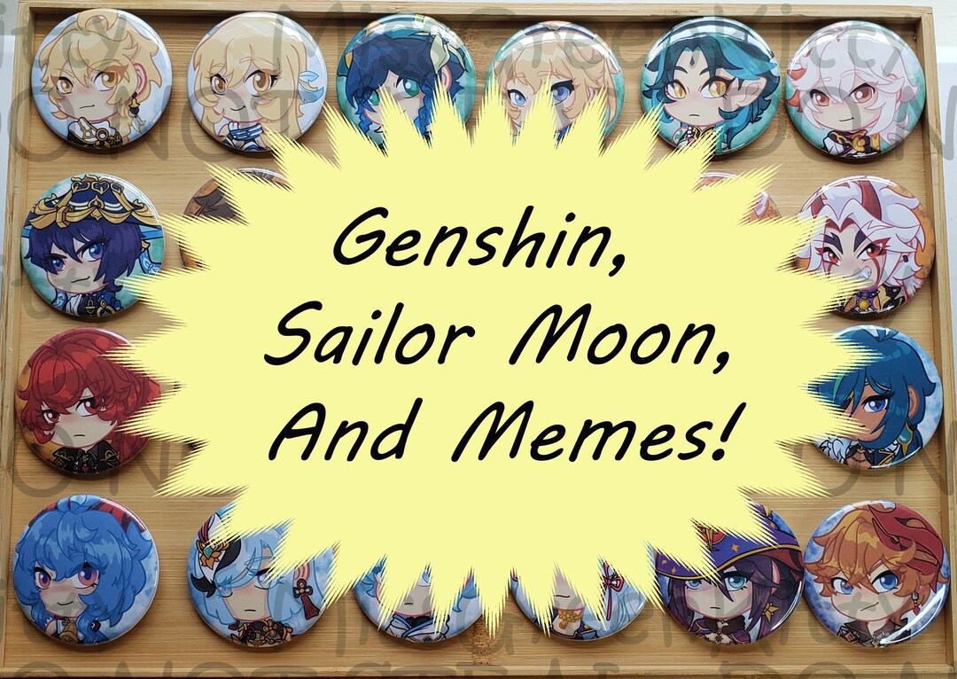 Pinback Buttons Videos Games, Space Western Anime, Magical Girls, and ...