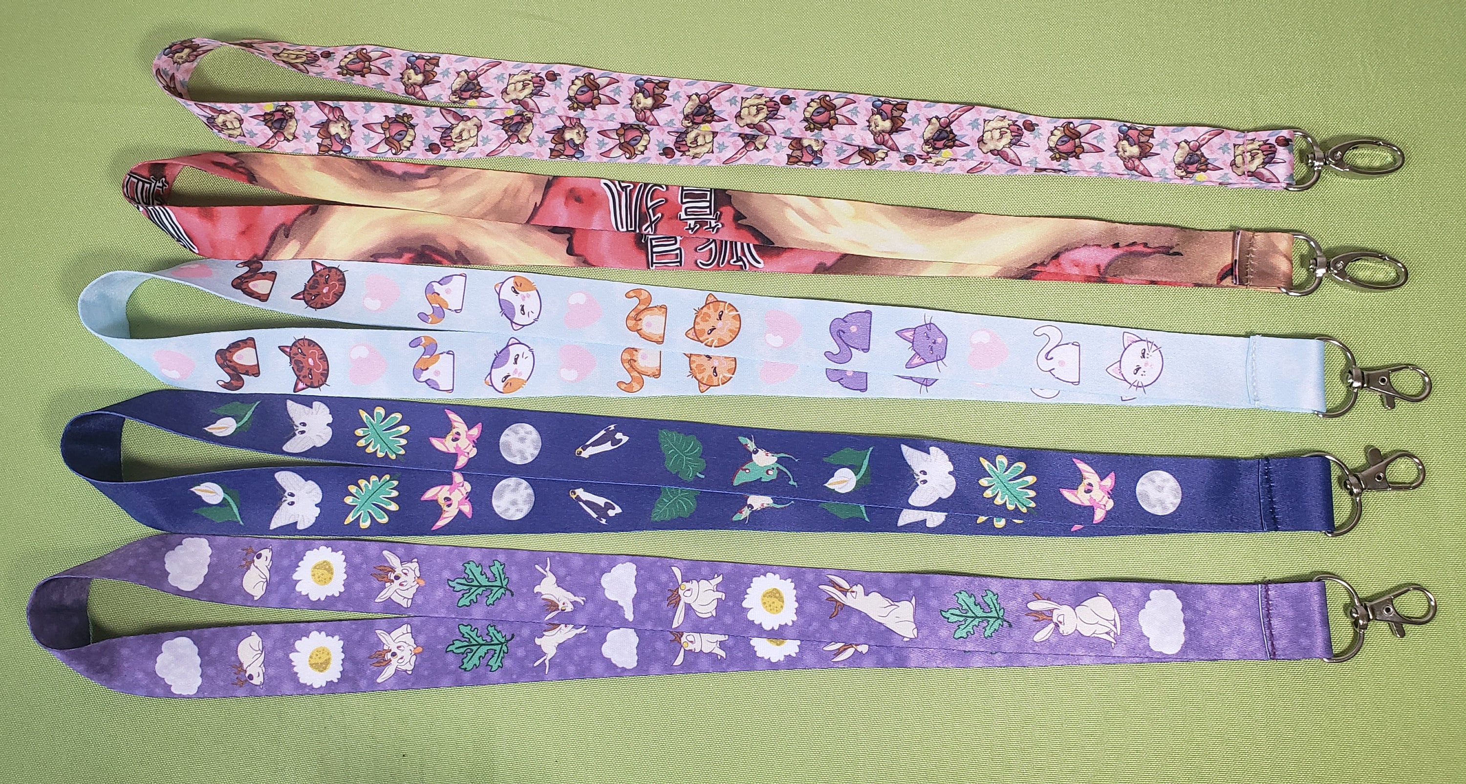 Fun, Cute, Kawaii, Nerdy Lanyards and Lanyard Badges- Cats, Moths, Pipe ...